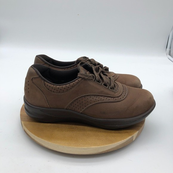 SAS | Shoes | Sas Walking Shoes Womens 7 M Brown Walk Easy Nubuck ...